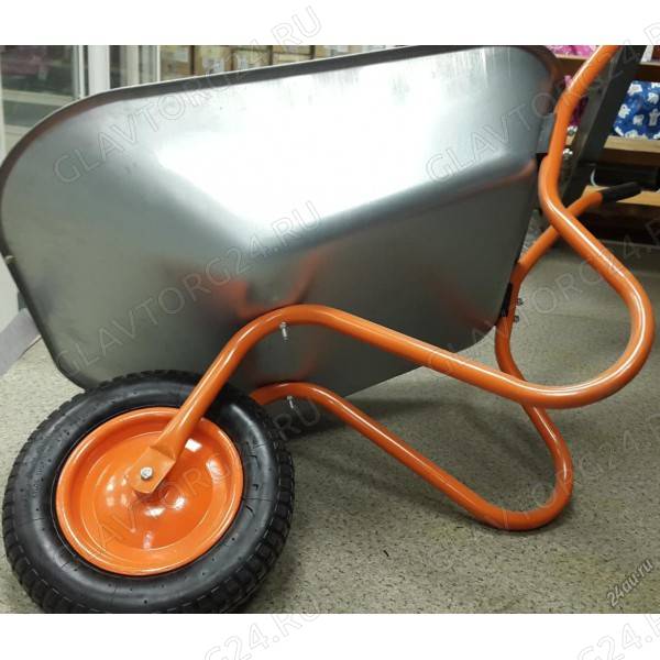 Тачка садовая WB 6204 (1-колес. 65л/120кг оцинк. надувн.колесо ...